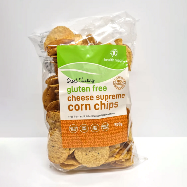 Health Magic Gluten Free Cheese Supreme Corn Chips | JSG – Just So Good